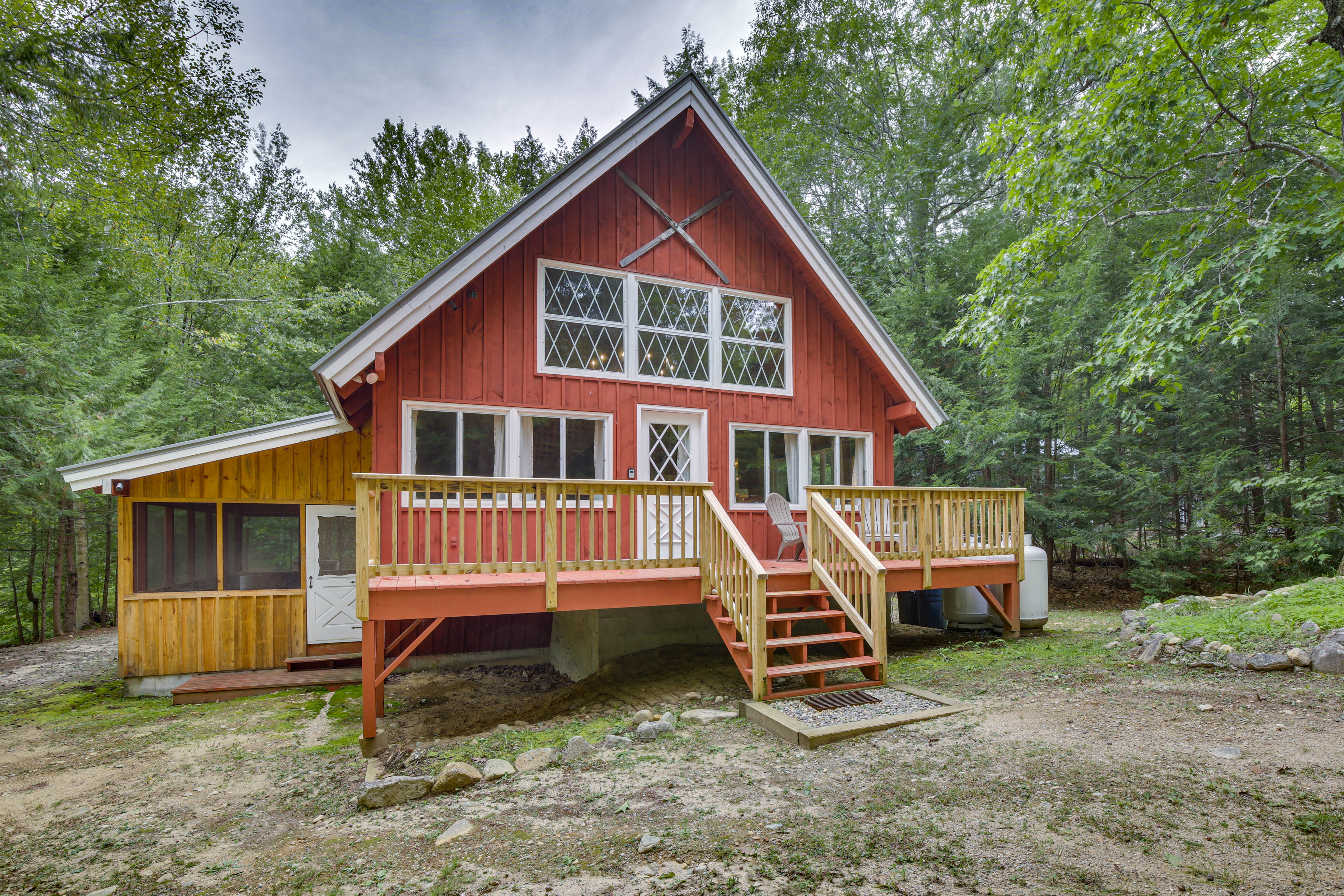 Rustic, Cozy Cabin w/ Easy Ski and Beach Access! - Home Rental in Bridgton