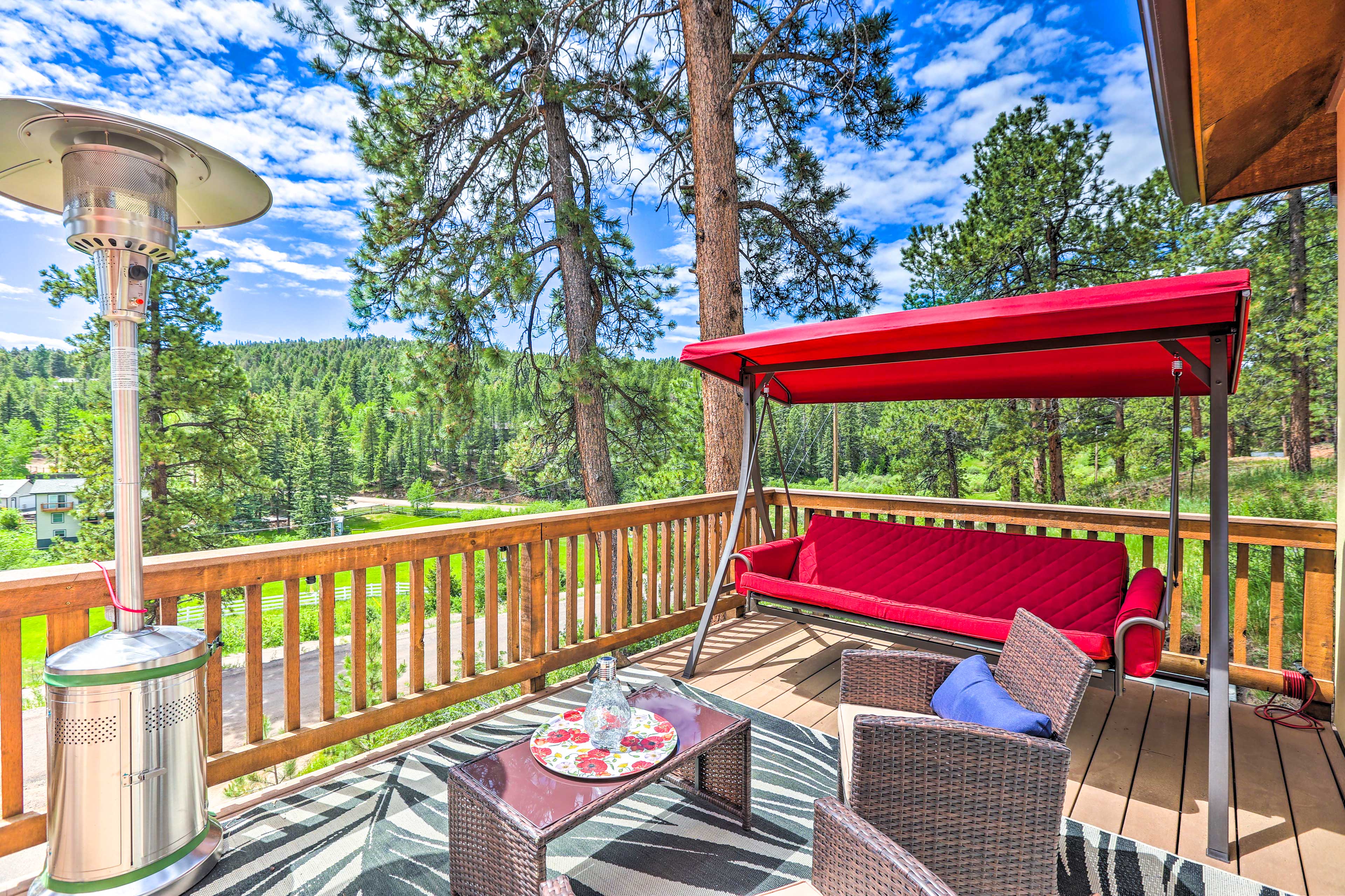 NEW! Grand Conifer Retreat w/ Large Furnished Deck - Home Rental in Conifer