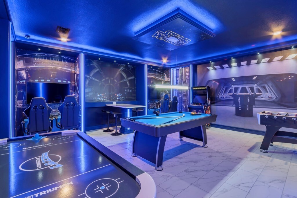9 Bed Champions Gate With Star Wars Game Room! - Home Rental in Reunion