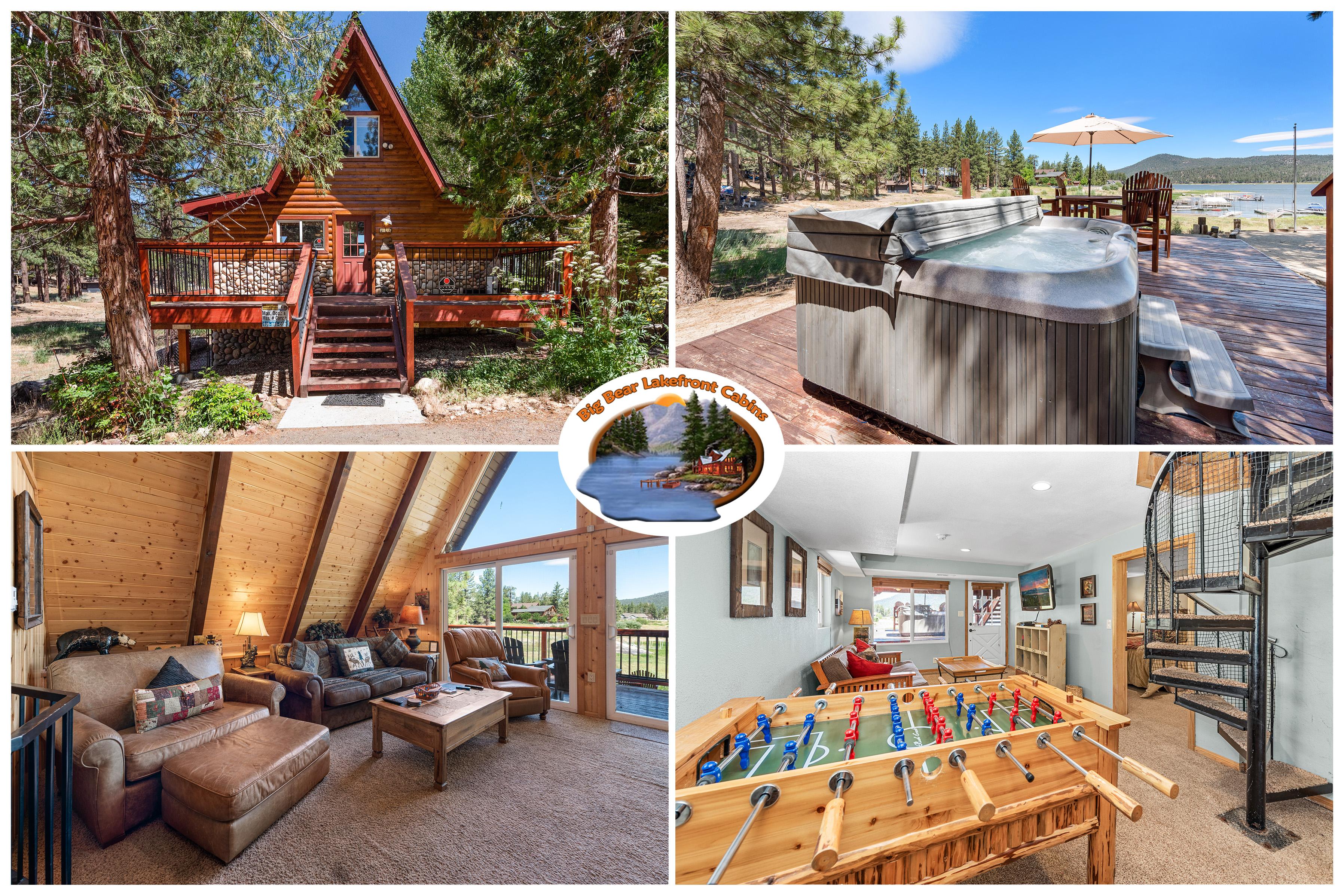 LAKEFRONT BEAR COVE - Lakefront Cabin on Gibraltar Point! Private Hot Tub and foosball table ...