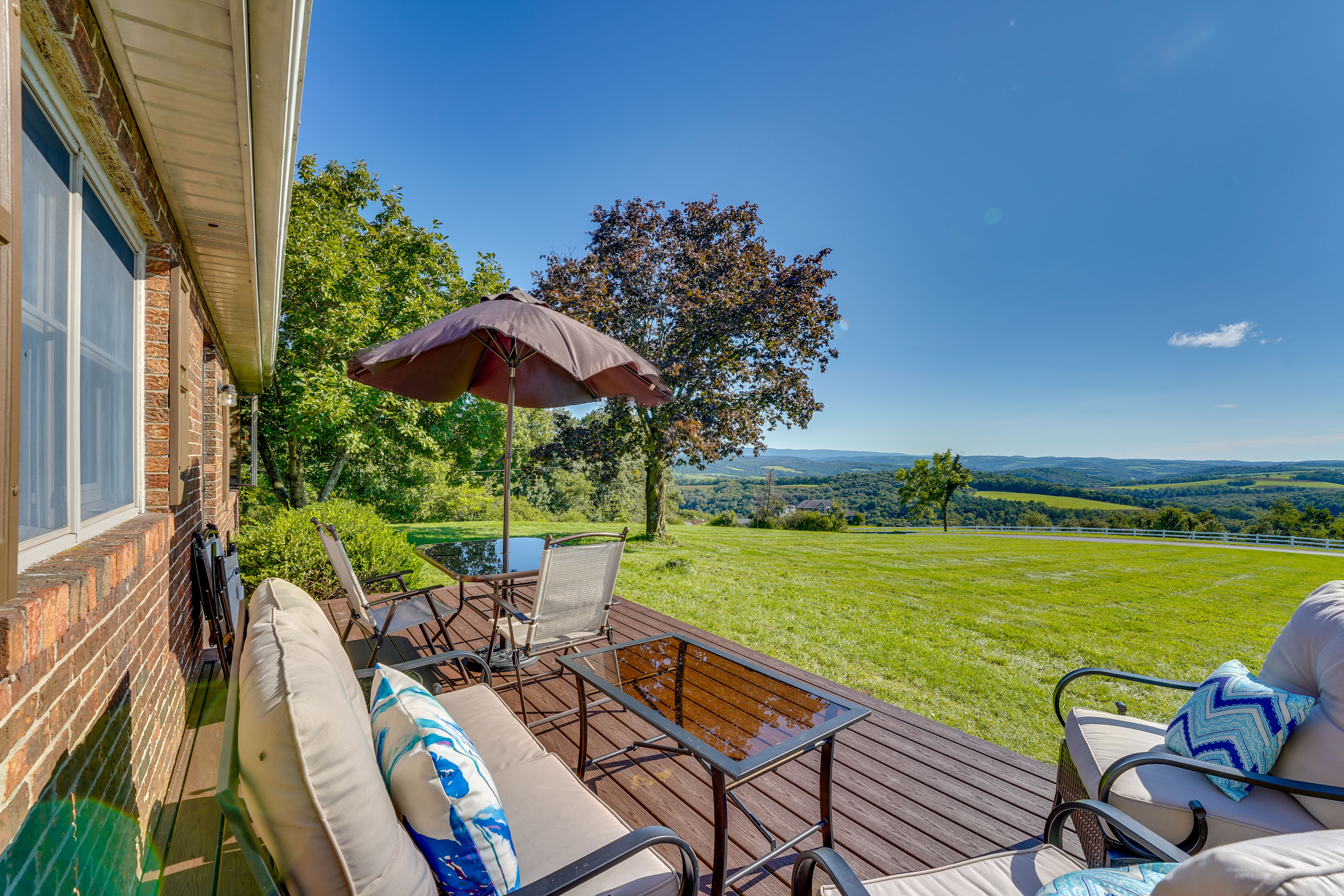 Muncy Vacation Rental w/ Deck & Views - Home Rental in Muncy
