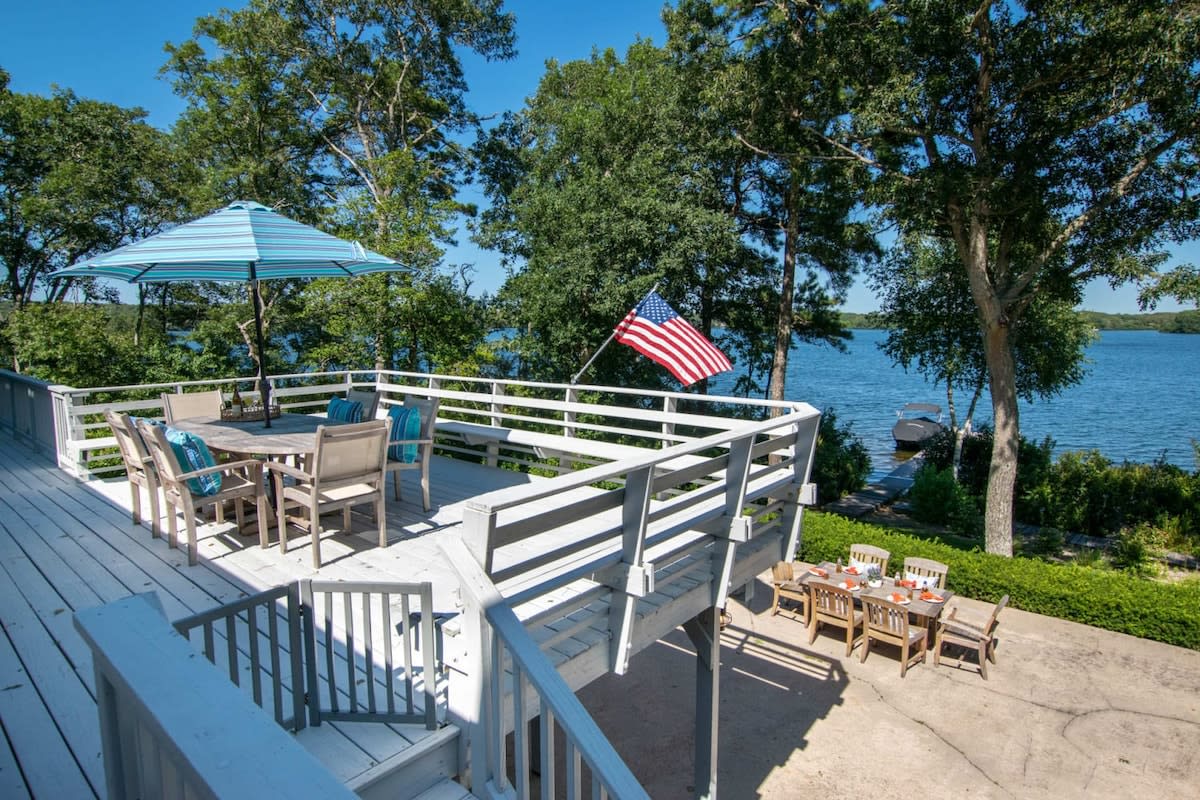 Lakefront Home with Private Dock, SUPs and Game Room! - Home Rental in Barnstable