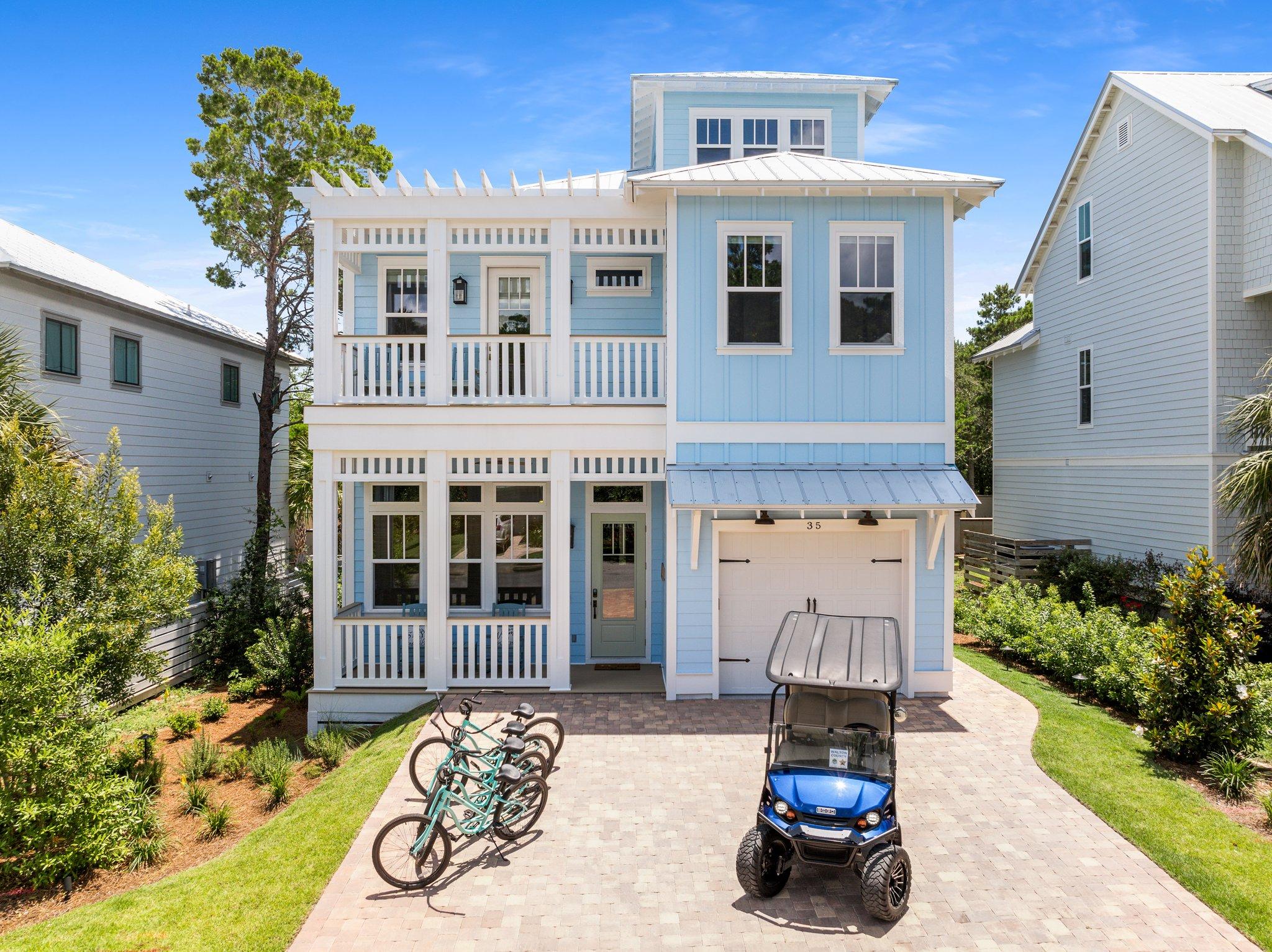 Blue Porch Paradise - 35 Grande Point Drive W - Home Rental in Inlet Beach